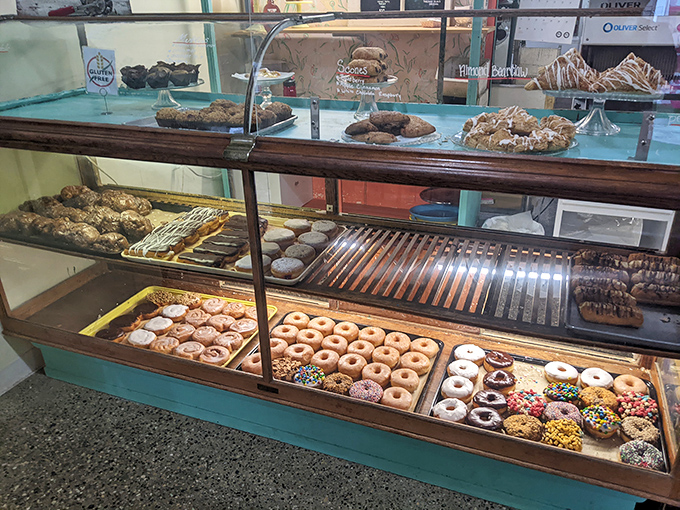 This pastry case lineup looks like the starting roster for Team Delicious, and spoiler alert: everyone's a winner when the game is this tasty.