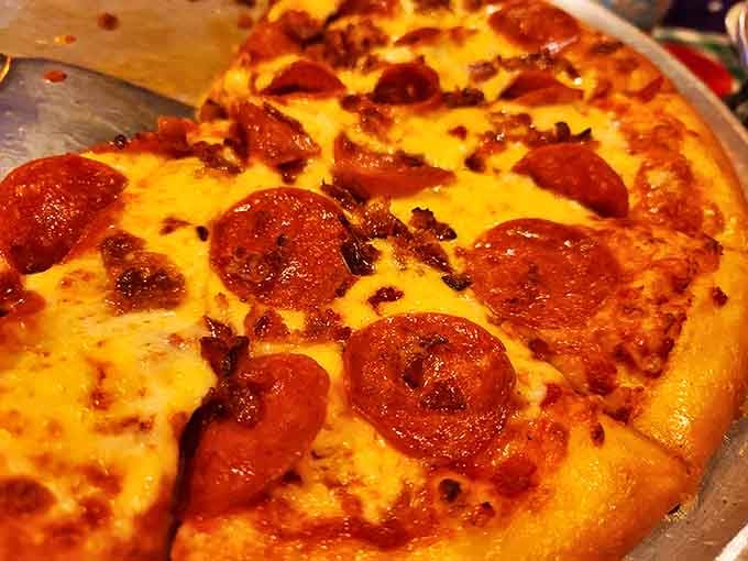 Pepperoni that curls into little flavor cups, cheese that stretches for days &ndash; pizza engineering at its finest.