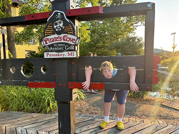 Ye be warned: Poor putting may result in public humiliation. This photo opportunity guarantees laughs long after your scorecard is forgotten.