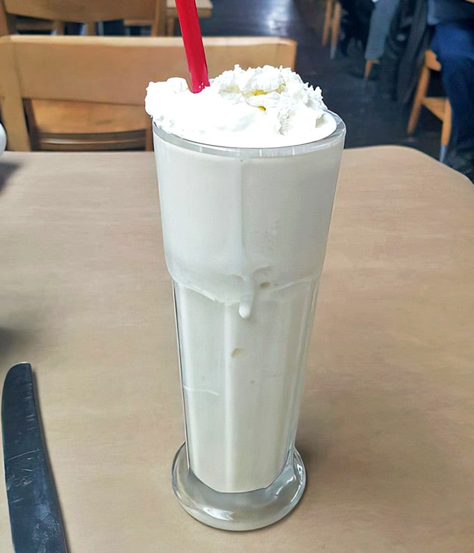 Vanilla Milkshake: A towering vanilla dream crowned with clouds of whipped cream &ndash; this is the milkshake that haunts your thoughts during boring meetings.