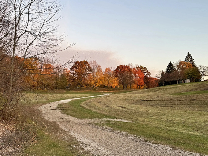 Fall in Wisconsin isn't a season – it's a masterclass in color theory that makes painters weep with inadequacy.