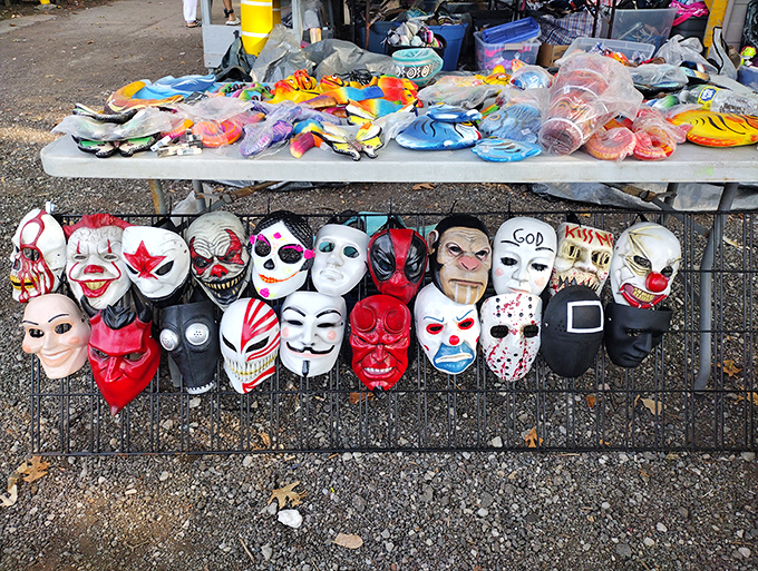 Halloween comes early with this collection of character masks &ndash; from horror icons to superheroes, each one waiting for its perfect face.
