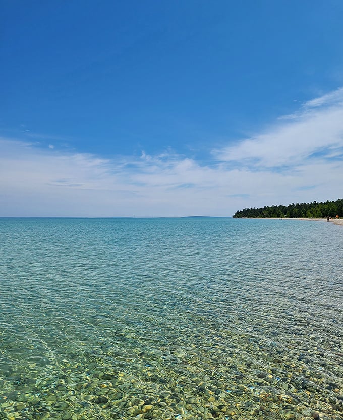 Water so clear you can count pebbles on the bottom &ndash; Mother Nature's version of a glass-bottom boat tour.