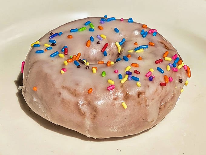 Sprinkles aren't just decoration – they're tiny, colorful promises that whatever adult problems you're facing can wait until after the last bite.