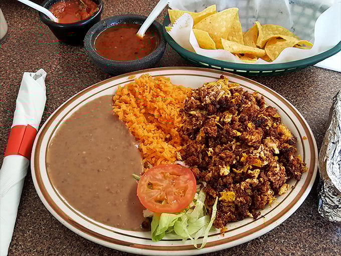 Huevos con chorizo that'll make you rethink every boring breakfast you've ever eaten, served with perfect sides.