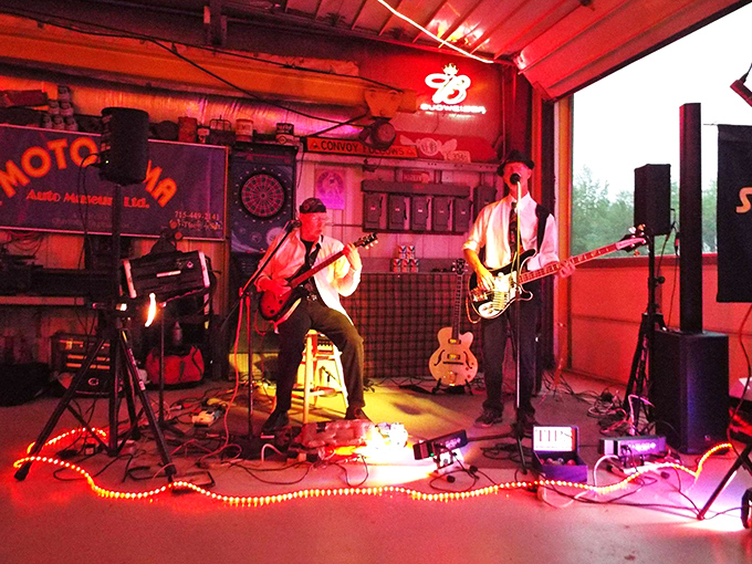 Local musicians turn this automotive sanctuary into a concert venue, proving cars and guitars make perfect harmony.