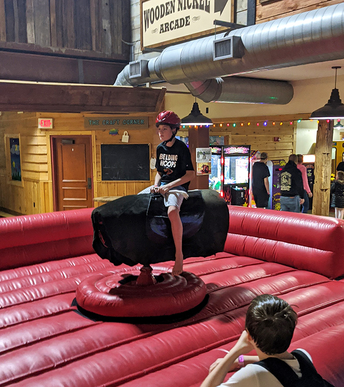 Yeehaw! The mechanical bull offers a different kind of ride altogether &ndash; one that ends with laughter and soft landings.