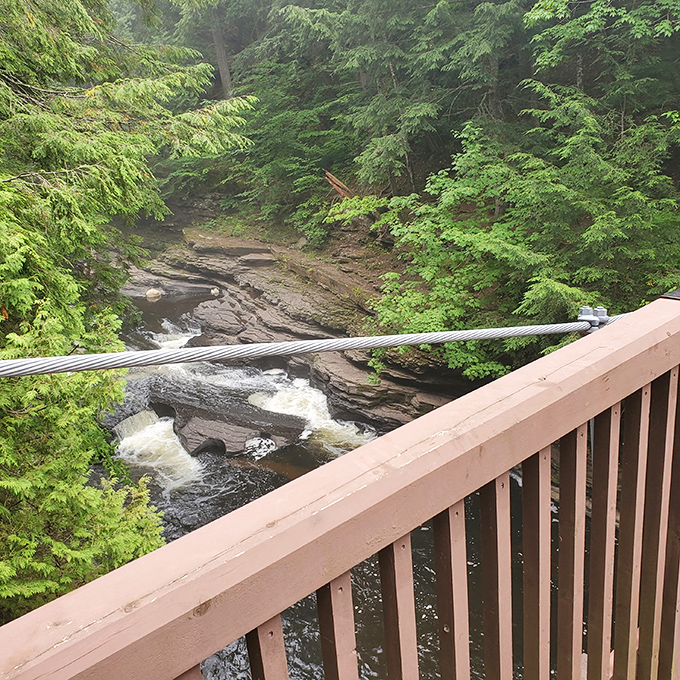 From this wooden perch, visitors become momentary gods, gazing down upon rushing waters that have never known stillness.