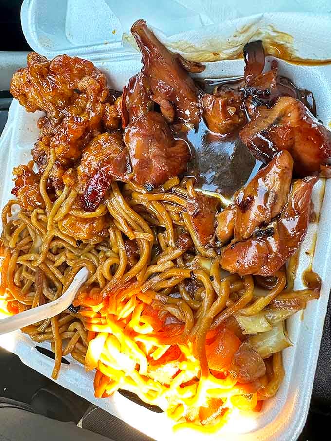 Bourbon Chicken that makes you wonder if you're still at a gas station or have somehow teleported to flavor country. Sweet, savory, and utterly irresistible!