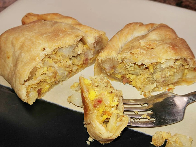 Breakfast reimagined &ndash; eggs and savory ingredients tucked into that famous flaky crust make mornings magnificent.