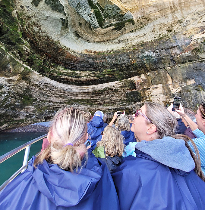 Tourists capturing memories while nature shows off its best angles &ndash; a selfie with Earth's ancient face.