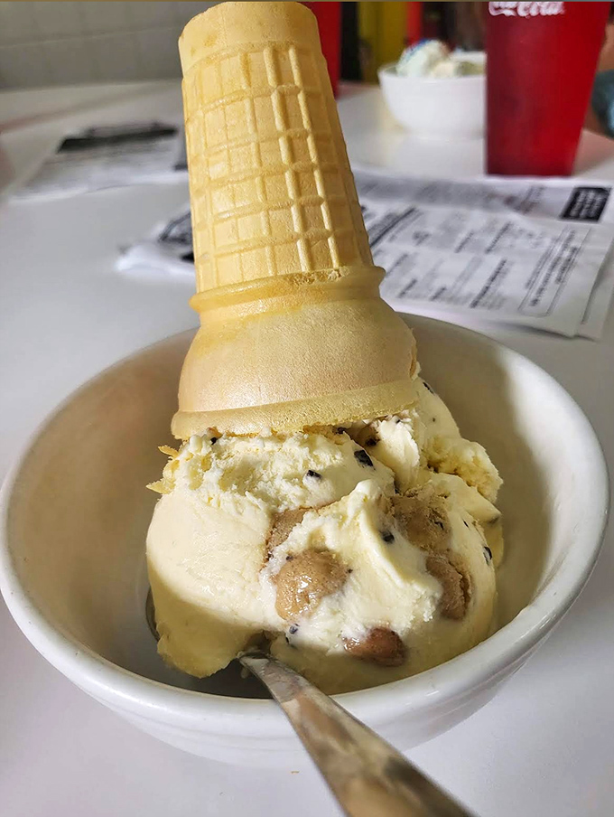 Sometimes simplicity is perfection &ndash; a scoop of hand-dipped vanilla in a fresh waffle cone is like a hug for your taste buds.