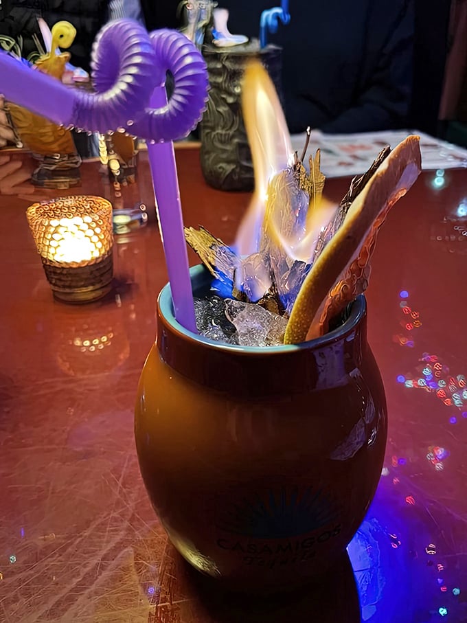 The Corsair arrives like a pirate's treasure, rich amber liquid promising spiced complexity and a temporary escape from reality.