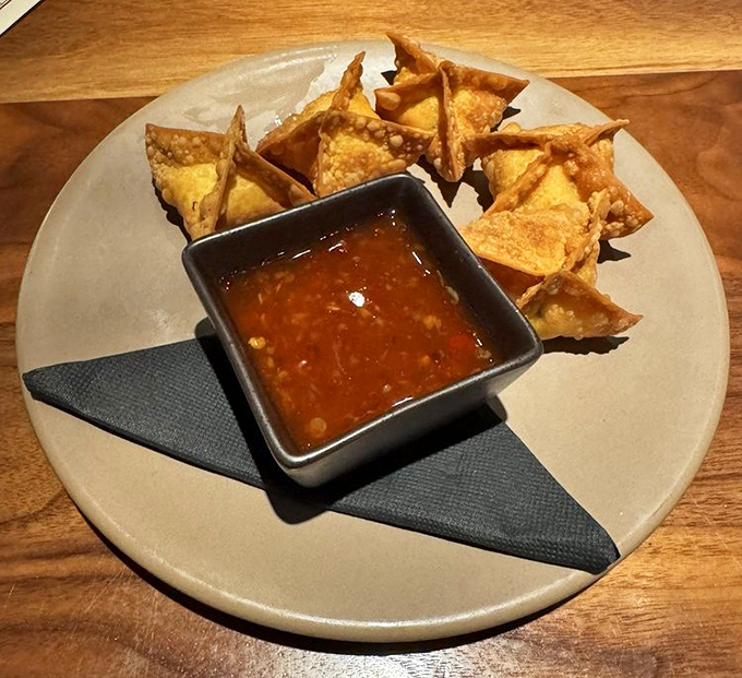 Crab rangoons that make you question all other crab rangoons you've ever eaten &ndash; crispy, golden, and utterly dunkable.