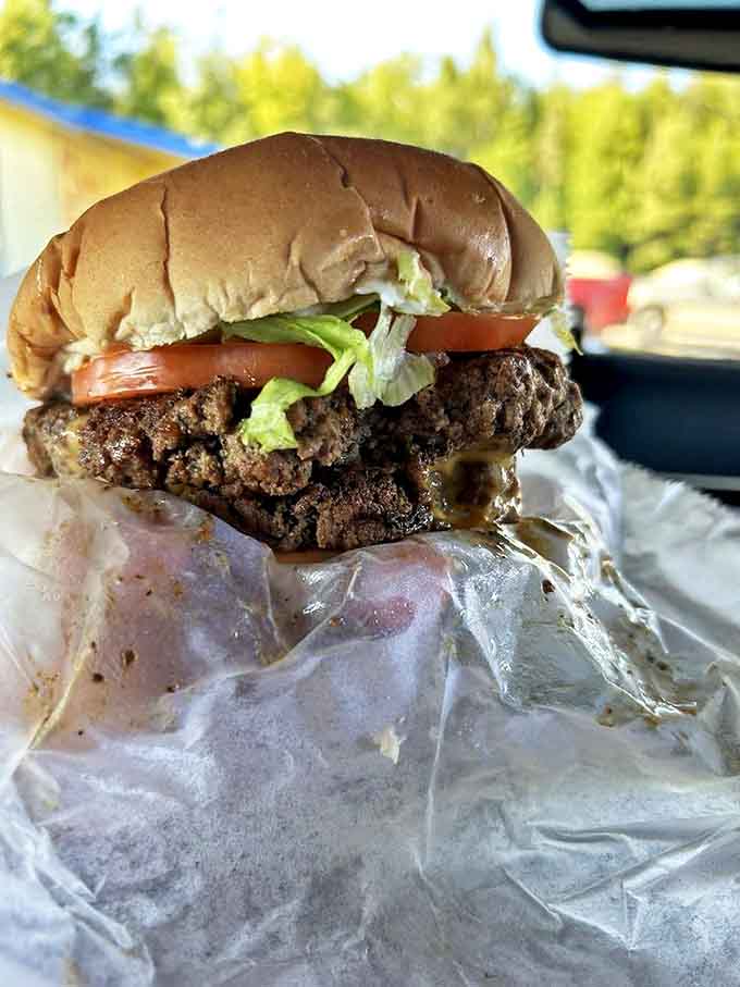 Double burger: This isn't just a double burger &ndash; it's a masterclass in beef-to-bun ratio, with fresh toppings playing supporting roles to the star patties.