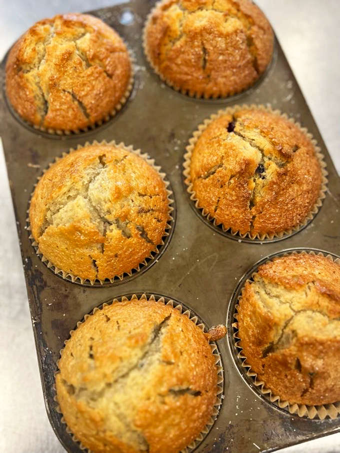 Chocolate chip muffins with the perfect dome top &ndash; because sometimes breakfast should be dessert masquerading as a morning meal.
