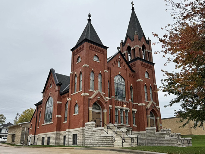 This magnificent brick church has witnessed generations of Harmony residents celebrating life's most meaningful moments.