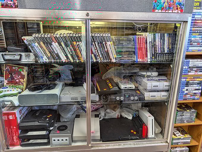 Gaming history lives behind glass, where vintage consoles from Atari to Nintendo wait patiently for collectors to give them second lives.