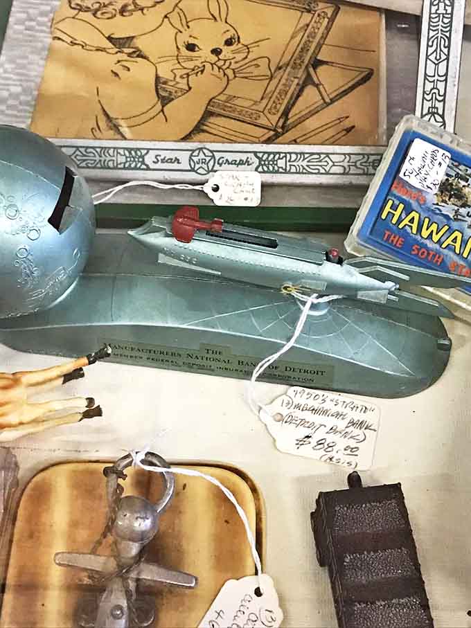 This vintage rocket bank didn't just hold pennies – it held dreams of space exploration when astronauts were America's biggest celebrities.