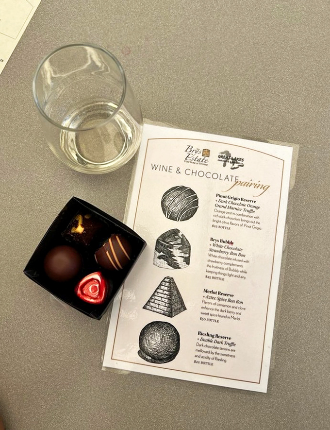 Sweet science: The wine and chocolate pairing guide reveals thoughtful matches like Pinot Grigio with dark chocolate orange truffles for an elevated tasting experience.