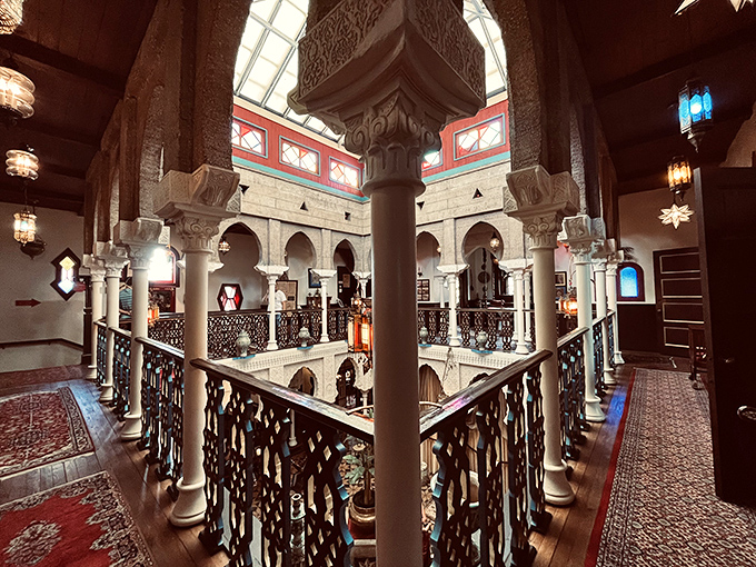 Balcony Area: Peer down from these ornate railings and you'll feel like royalty surveying their domain &ndash; just don't drop your camera!