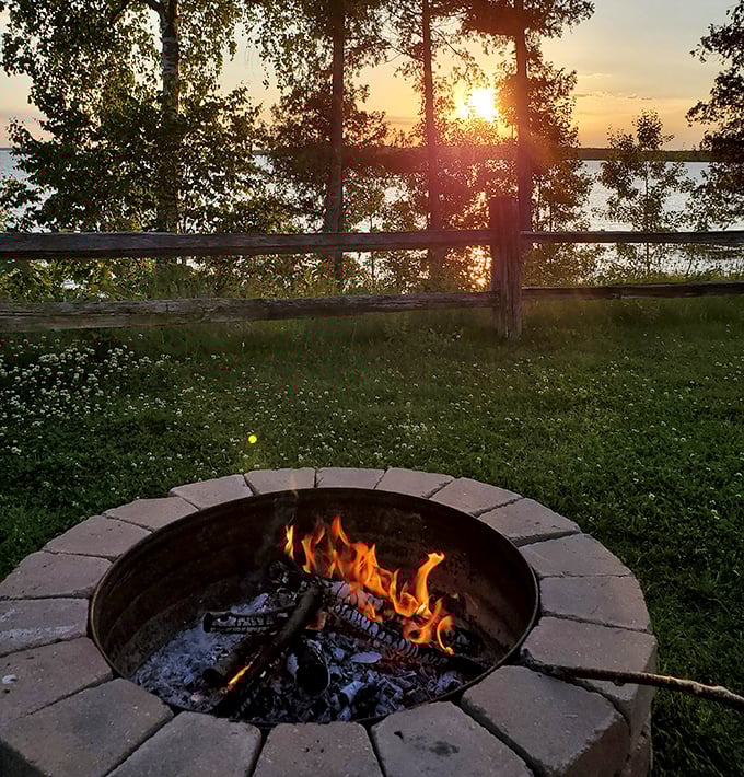 S'more central: As twilight falls, this fire pit becomes the heart of resort life&mdash;where stories grow taller and marshmallows turn golden.