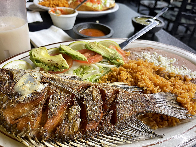 This whole fried fish is the kind of showstopper that makes you feel like you're dining seaside in Mexico.