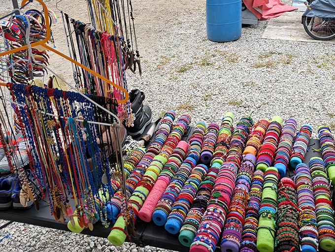 Handcrafted bracelets and necklaces in every color imaginable &ndash; wearable rainbows that brighten any outfit with affordable bohemian flair.