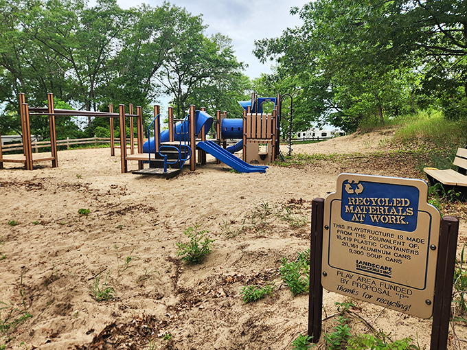 Kids' paradise made from recycled materials &ndash; proof that environmental responsibility and fun can coexist in perfect harmony.