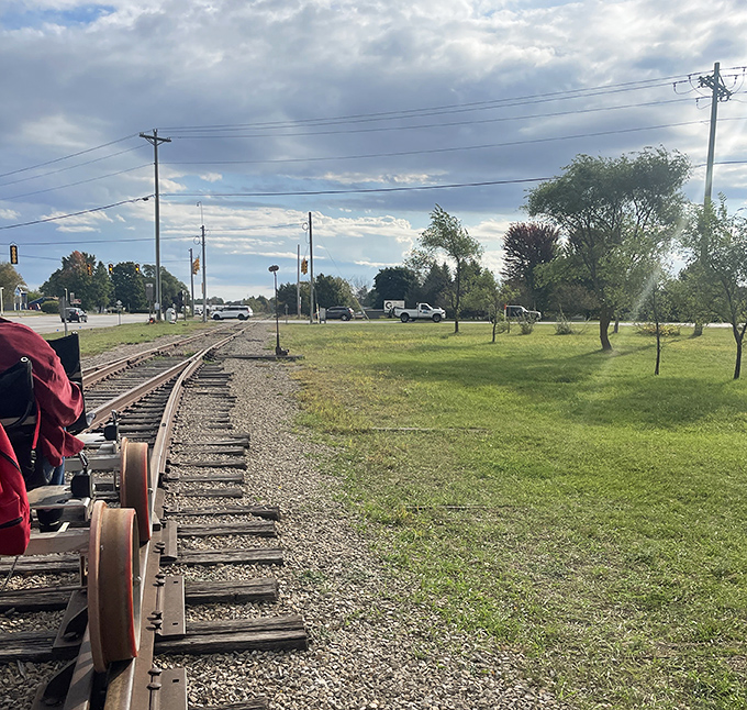 The perspective from the rails offers views of Michigan's landscape that can't be experienced from traditional hiking trails or roadways.