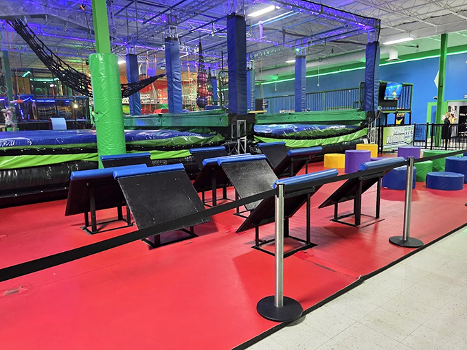 The Army Crawl entrance: where participants quickly learn the difference between "looking cool in action movies" and "why are my arms already shaking?"