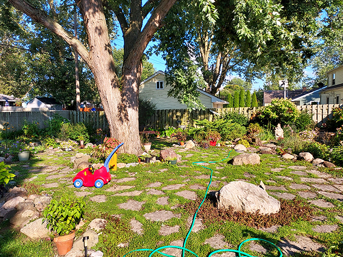 Even the most dedicated lawn enthusiast might reconsider their life choices after seeing this riotous celebration of color.