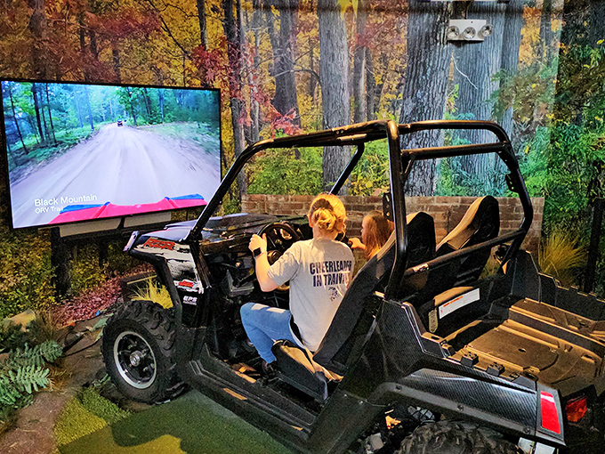 Visitors can try their hand at various outdoor activities, from virtual fishing to simulated snowmobiling, all while learning about Michigan's natural resources.