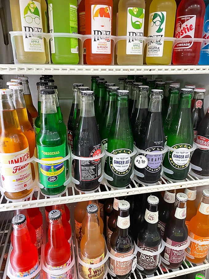 The beverage cooler is a liquid United Nations &ndash; Italian sodas, craft ginger ales, and nostalgic favorites create a rainbow of refreshment possibilities.