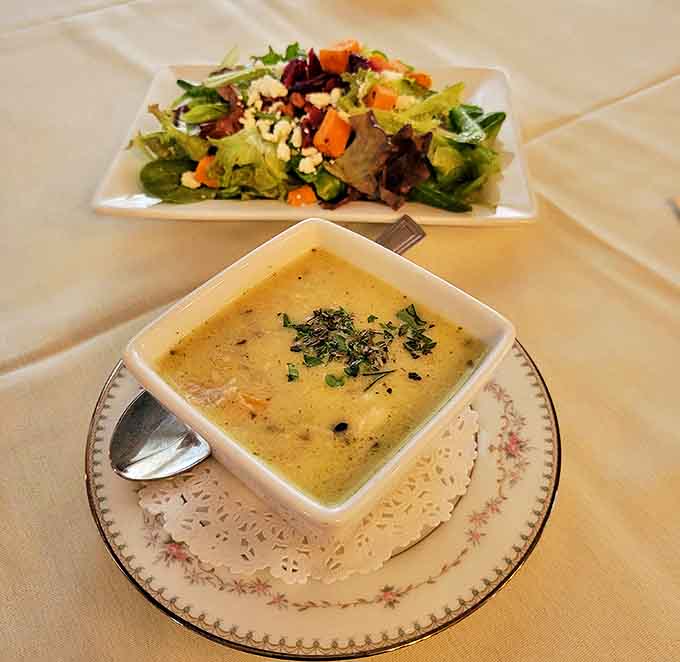 Comfort in a bowl: Chicken wild rice soup that warms both body and soul, served with a side of Minnesota nice.