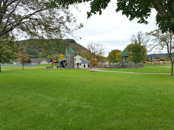 Creekside Park offers that perfect small-town gathering space where community concerts and children's laughter create the soundtrack of summer.