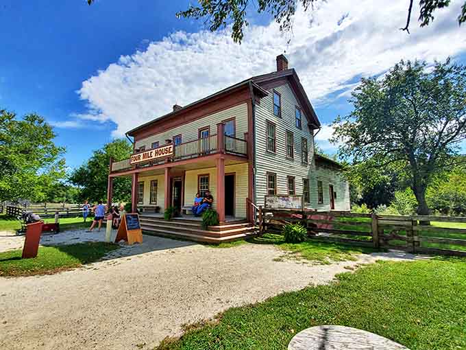 Four Mile House stands ready to welcome weary travelers, assuming they're okay with no WiFi or room service.