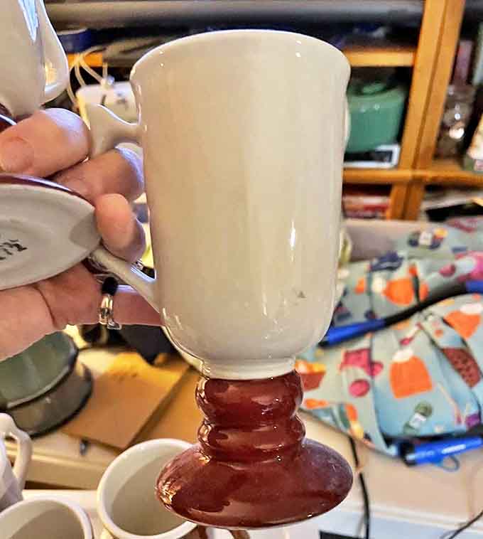 Not your average coffee mug! This Hall China Irish coffee cup transforms morning caffeine into a sophisticated ritual.