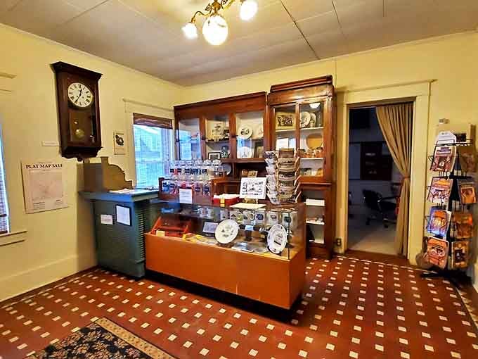 The museum gift shop combines vintage charm with local treasures, housed in what was once the jail's administrative area.