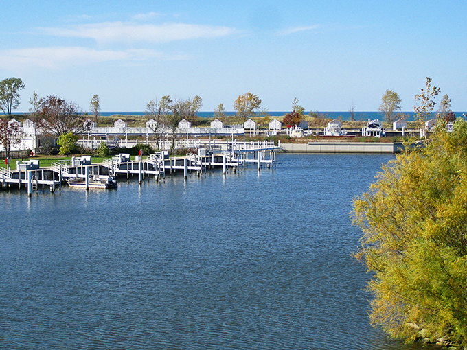 The harbor's peaceful waters reflect the sky like nature's own Instagram filter &ndash; no phone necessary to appreciate this view.
