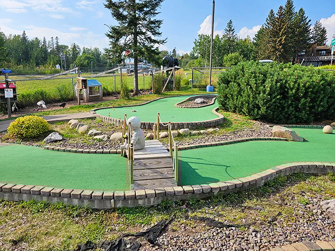 Putt n Pets Mini Golf proves that even putting through obstacles is better with a view of Lake Superior.