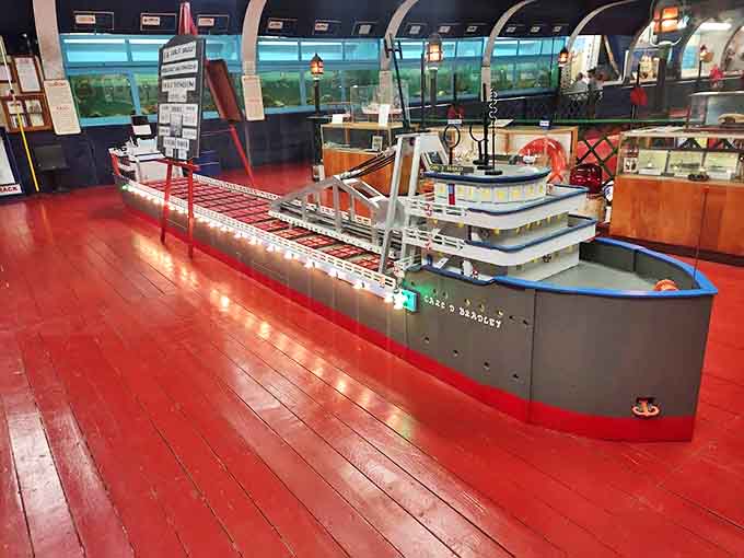 This detailed model of the Carl D. Bradley showcases the incredible craftsmanship that brings Great Lakes maritime history to scale.