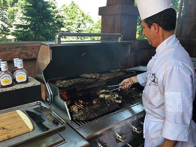When your job includes grilling at a castle, you've officially won at life.
