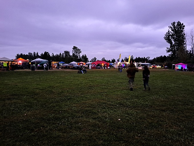 Festival nights transform the grounds into a vibrant village of tents and temporary homes, where film lovers gather for extended celebrations of cinema.