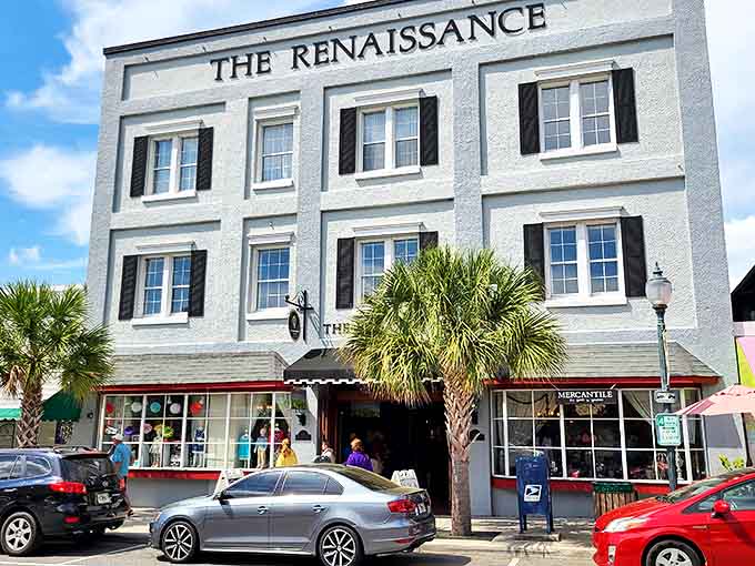 The Renaissance building houses treasures waiting to be discovered, its classic facade hinting at the wonders within.