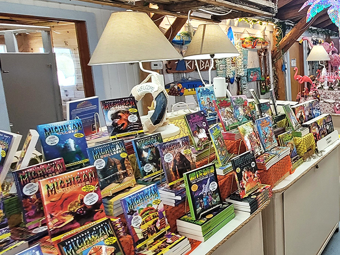 Michigan's wonders leap from these pages, colorful guides promising adventures from lighthouse tours to hidden beaches across the Great Lakes State.