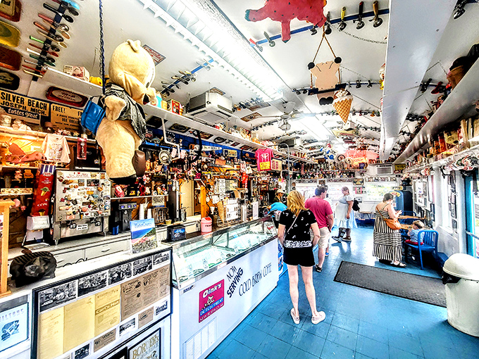 The famous pink pig bench outside Oink's has starred in countless family vacation albums &ndash; the unofficial throne of Harbor Country's ice cream kingdom.