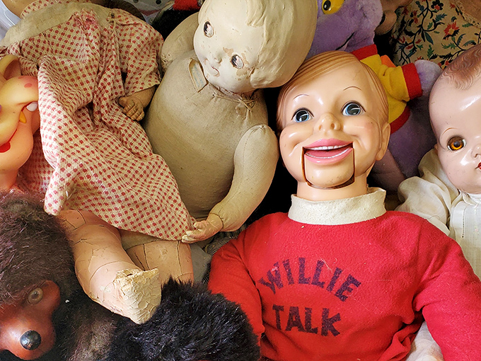 The doll corner isn't for the faint-hearted &ndash; these vintage playmates with their fixed stares have seen things you wouldn't believe.