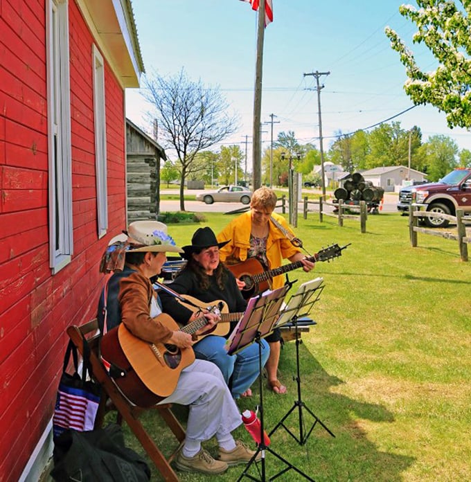 Local musicians create an authentic soundtrack for the village experience, playing tunes that would have entertained Michigan settlers generations ago.