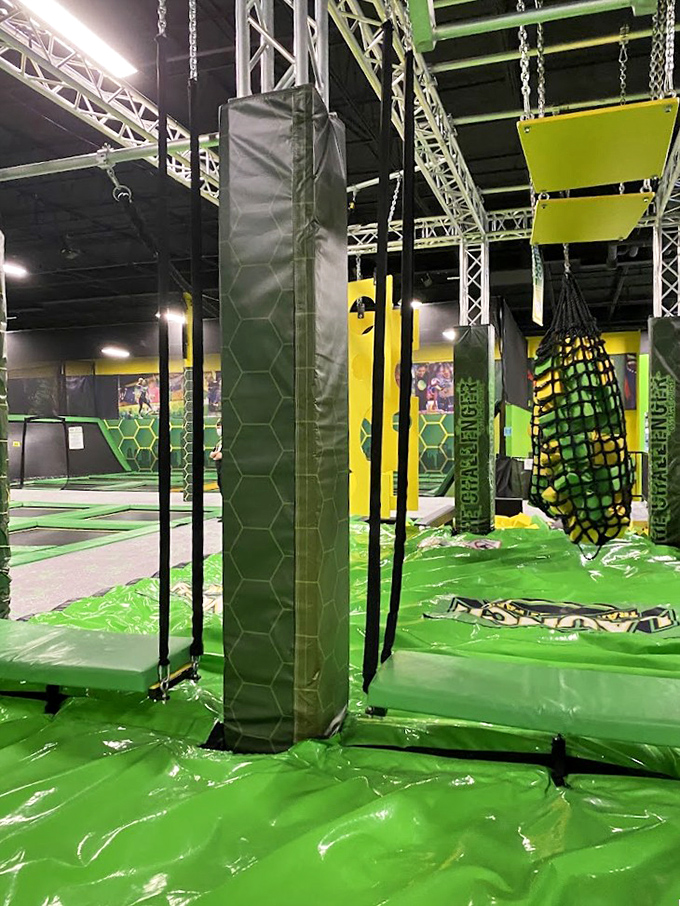 The obstacle course combines strength, balance, and inevitable humbling moments. American Ninja Warrior makes it look much easier on TV.